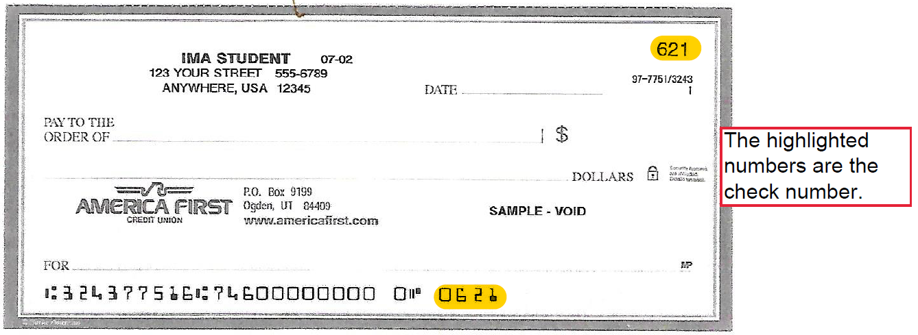 How to write a check